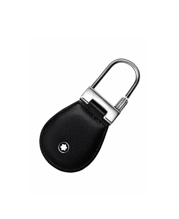 Montblanc Logo Leather Keychain - Black