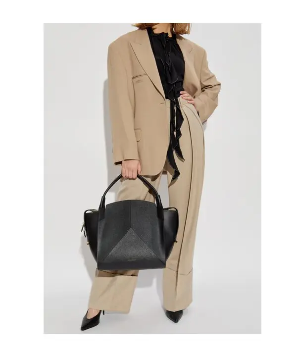 Victoria Beckham Wide Leg Turn-up Trousers