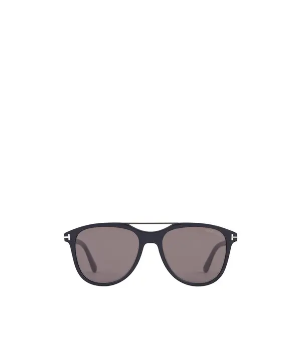 TOM FORD Aviator Sunglasses With Logo Detail - Gray