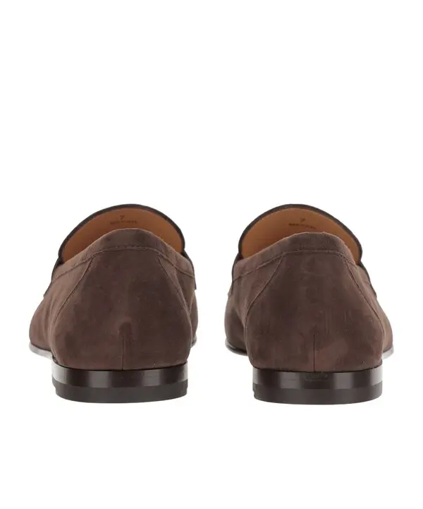 TOD'S Suede Slip-on Loafers - Brown