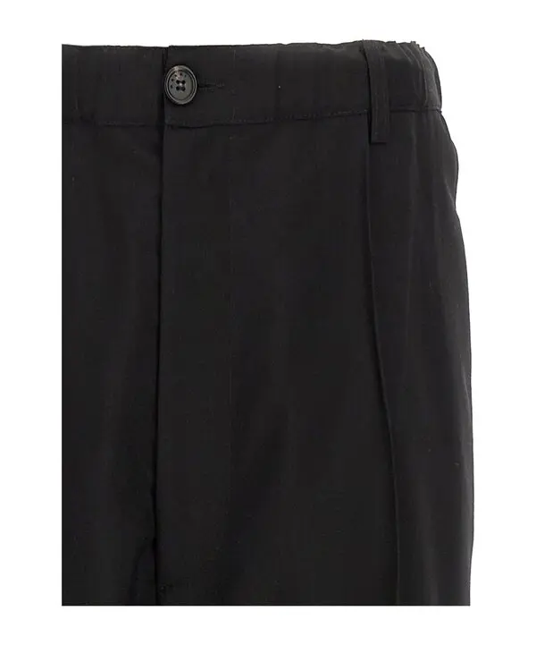 Marni Stitched Crease Flared Trousers - Black