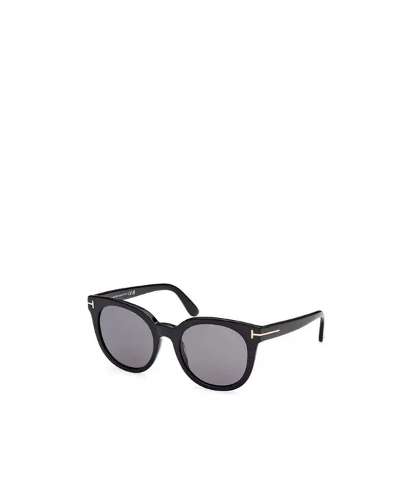 TOM FORD Moira Round Frame Sunglasses - Gray