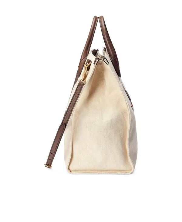 Gucci Web Stripe Tote Bag