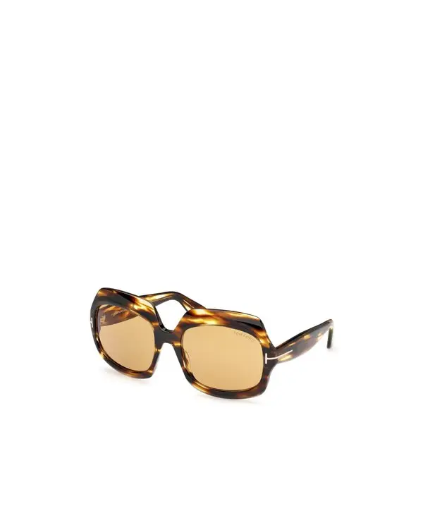 TOM FORD Oversized Frame Sunglasses - Nude