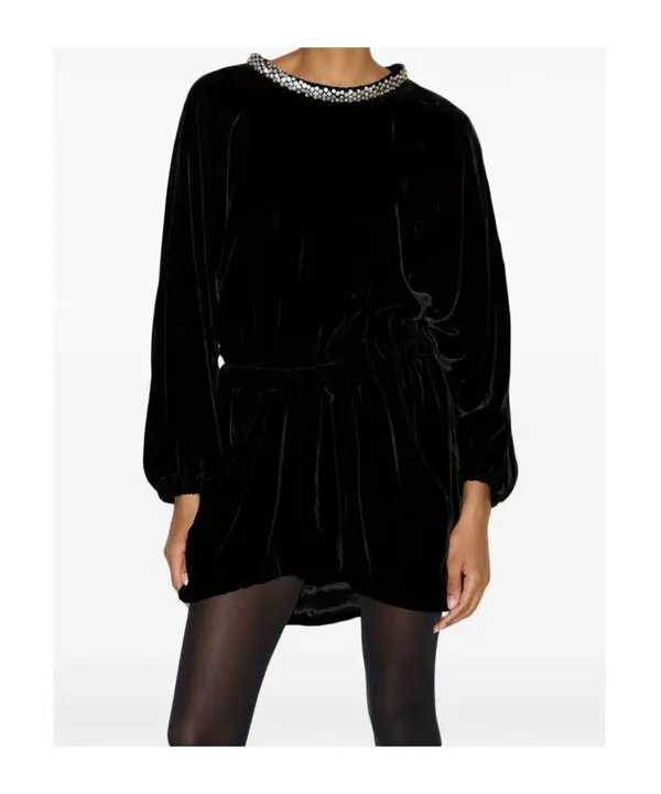 Isabel Marant Étoile Beniga Dress With Embellished Neckline