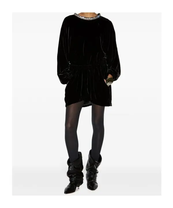 Isabel Marant Étoile Beniga Dress With Embellished Neckline