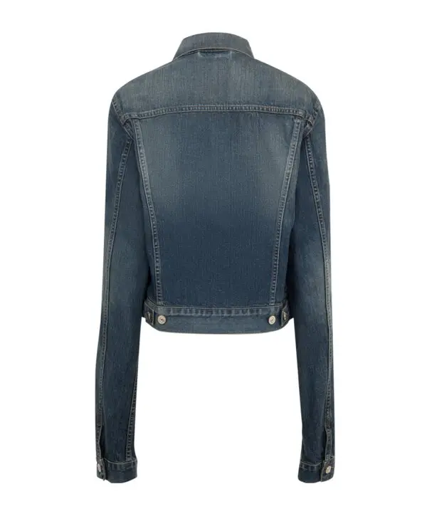 Balenciaga Collared Button-up Denim Jacket