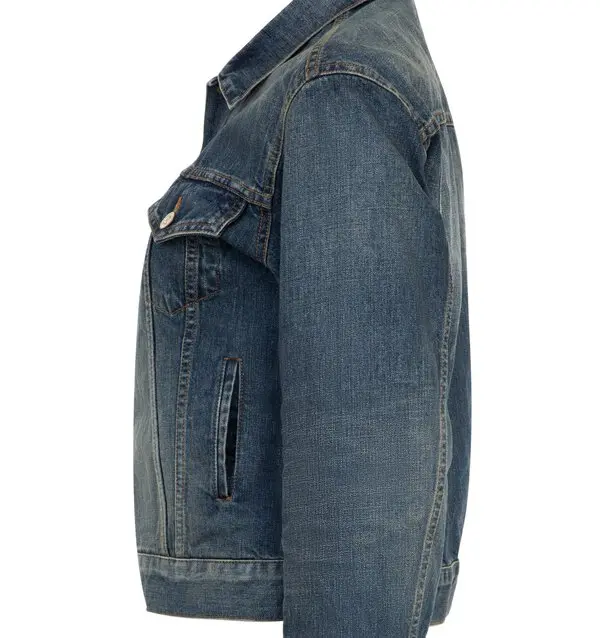 Balenciaga Collared Button-up Denim Jacket