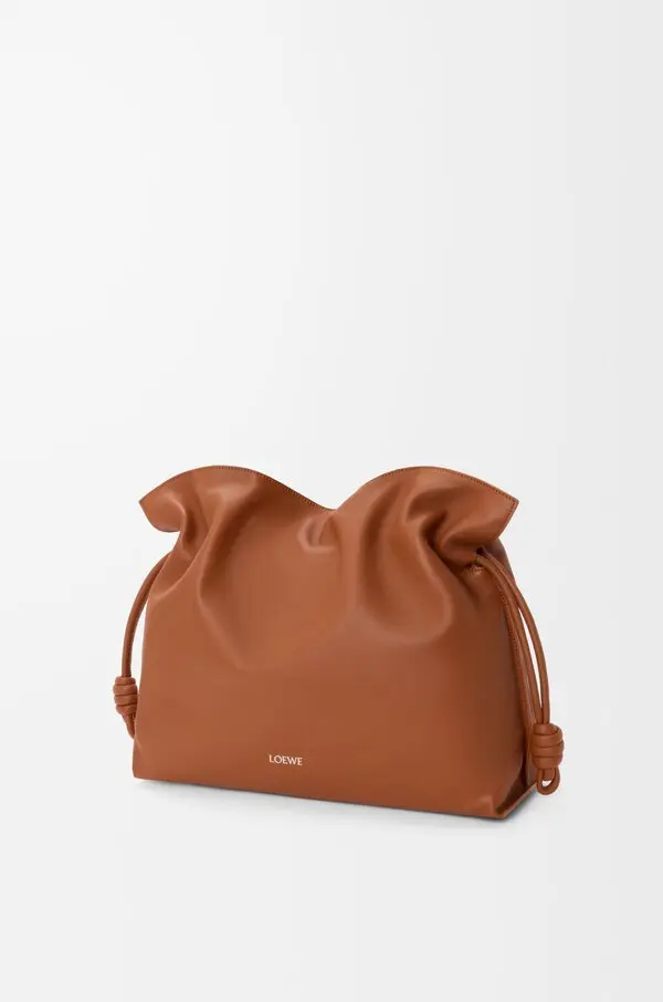 Loewe Flamenco Large Nappa Calfskin Shoulder Bag - Brown