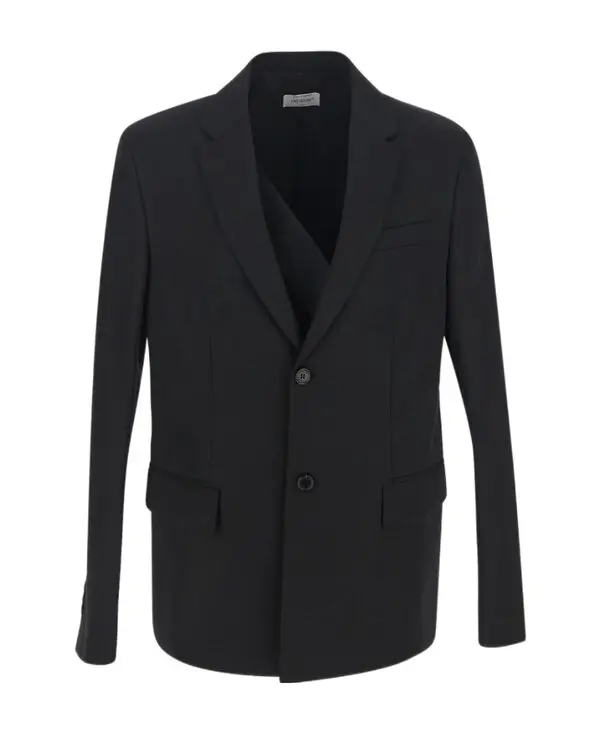 Off-White Single-breasted Long-sleeved Blazer