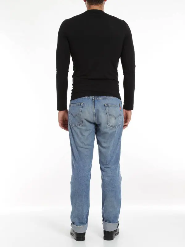 Emporio Armani Round Collar And Long-sleeved T-shirt