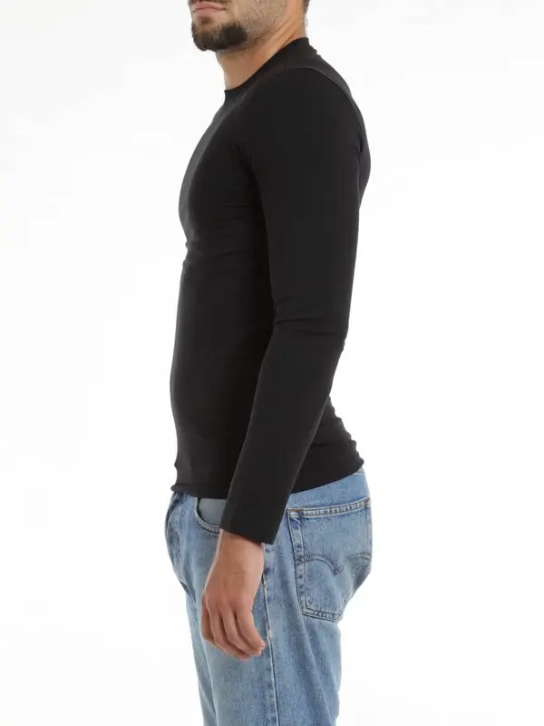 Emporio Armani Round Collar And Long-sleeved T-shirt