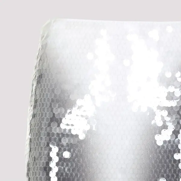 Sportmax Allover Sequin Embellished Midi Skirt - Gray