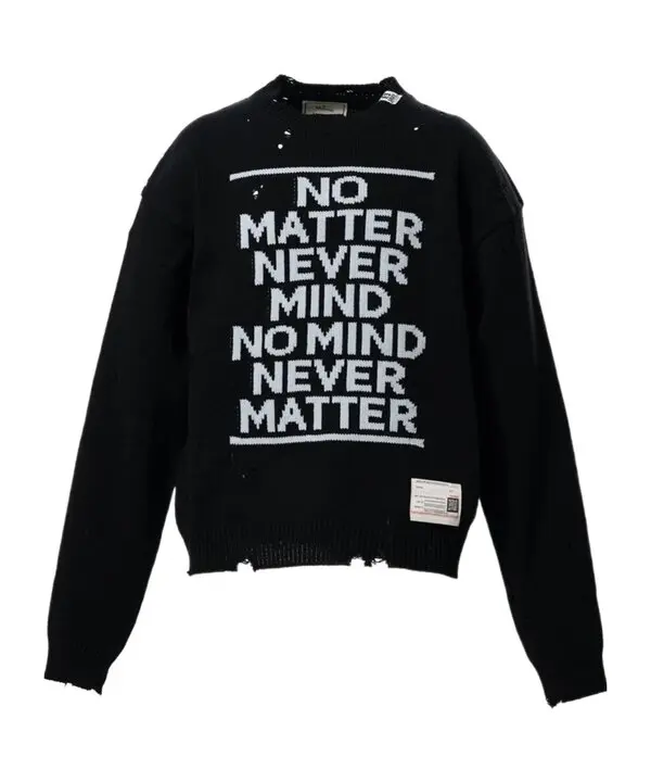 Mihara Yasuhiro Graphic Knit Crewneck