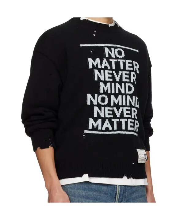Mihara Yasuhiro Graphic Knit Crewneck