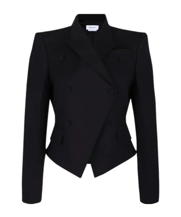Alexander McQueen Double-breasted Blazer - Black