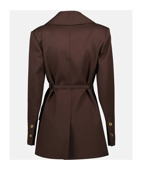 PATOU Single-breasted Belted Jacket With Notched Lapels