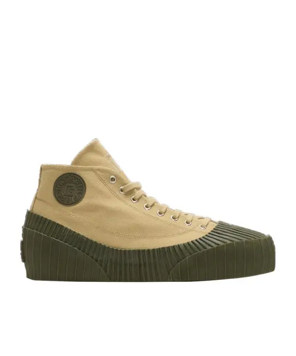 Balmain Riff High Top Canvas Sneakers
