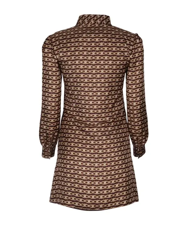 Celine Long Sleeve Printed Dress
