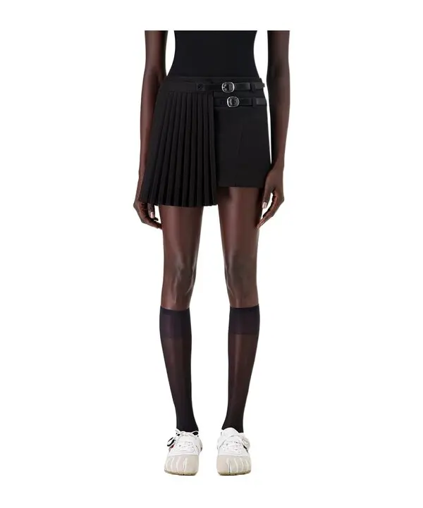 Coperni Pleated Uniform Mini Skirt