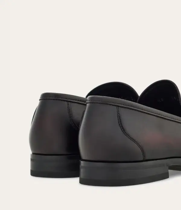 FERRAGAMO Horsebit Detail Loafers - Black