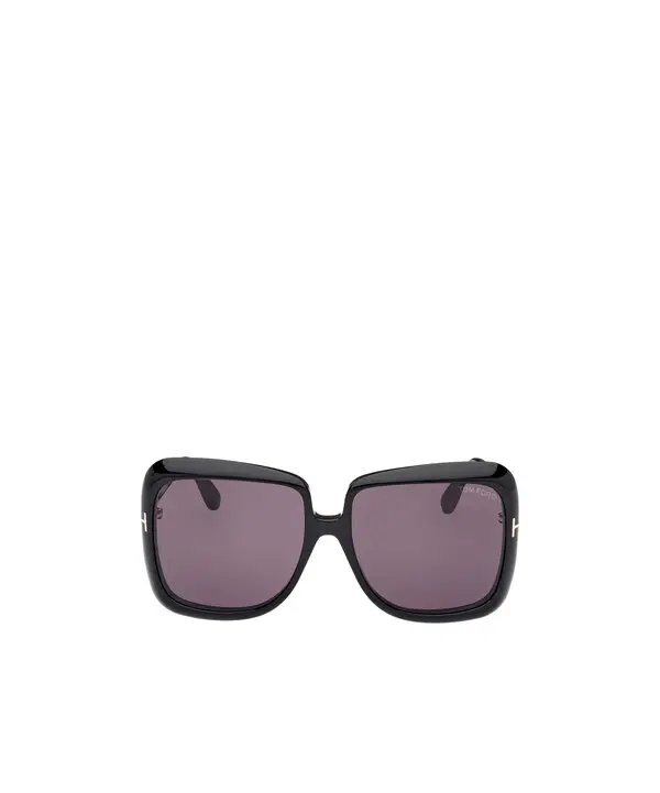 TOM FORD Lorelai Oversized Frame Sunglasses - Gray