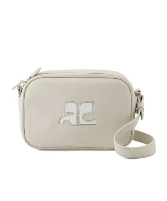 COURREGES Courrèges Reedition Zip-up Crossbody Bag - Nude
