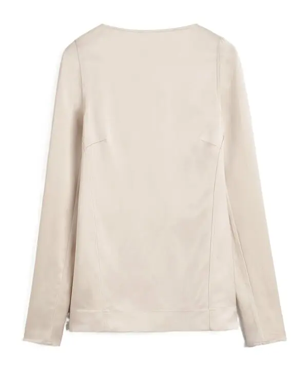 TOTEME Satin Long Sleeve Top