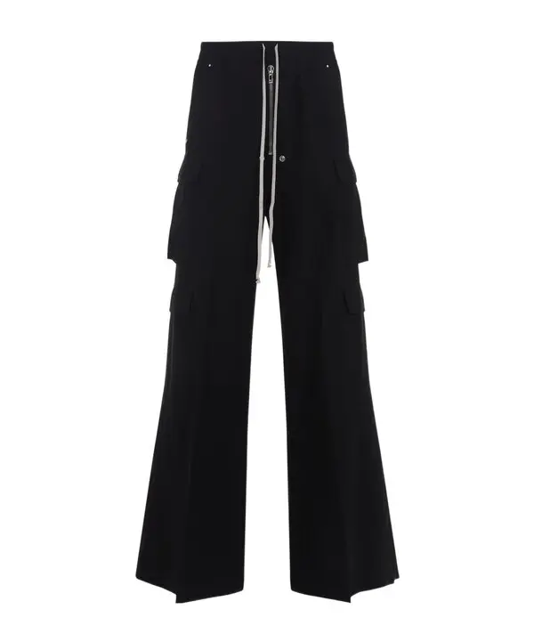 Rick Owens Drawstring Wide-leg Cargo Pants