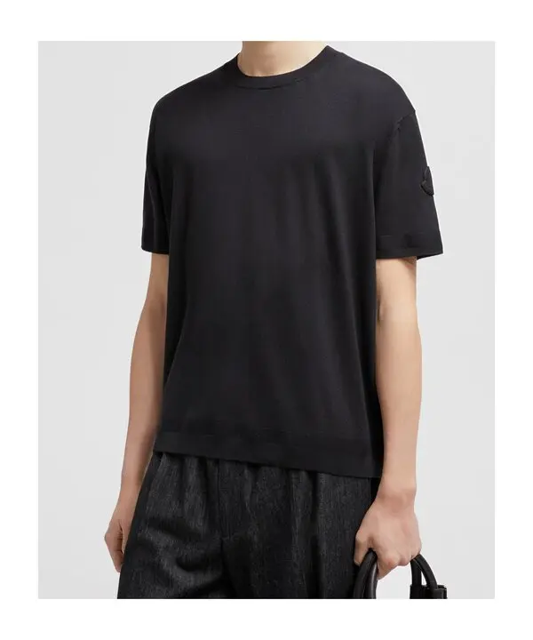 Moncler Logo Patch Crewneck T-shirt
