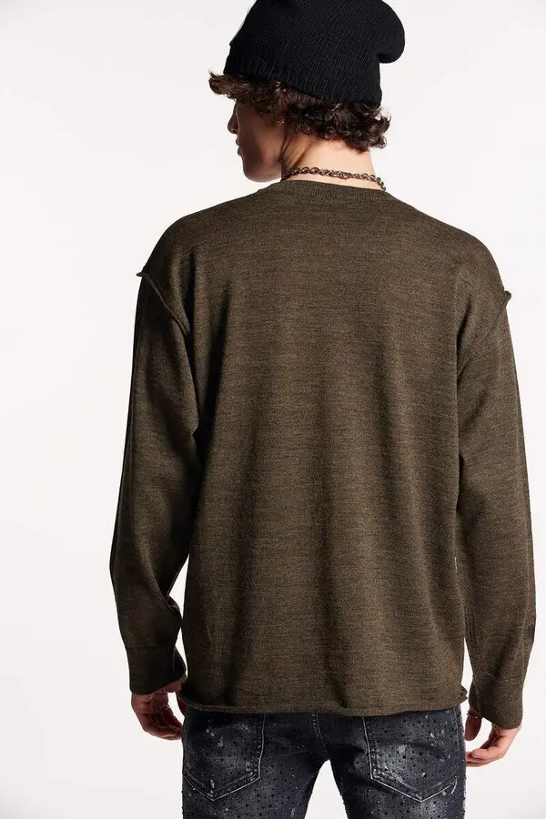 Dsquared2 Flap Pocket Crew Neck Jumper
