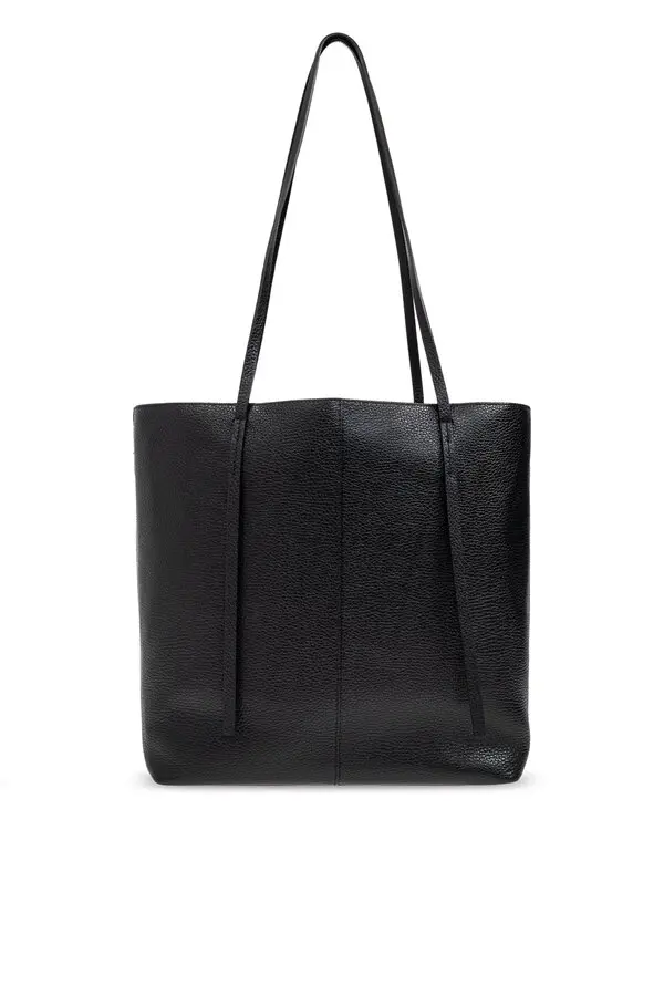 BY MALENE BIRGER Edel Textured Leather Tote Bag - Black