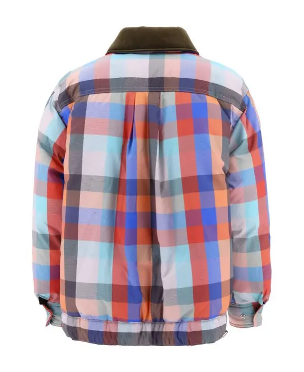 Sacai Checked Down Jacket - Multicolor