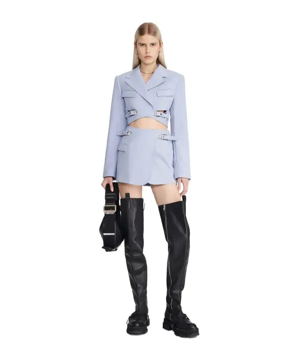 DION LEE Wool Belt Loop Skirt
