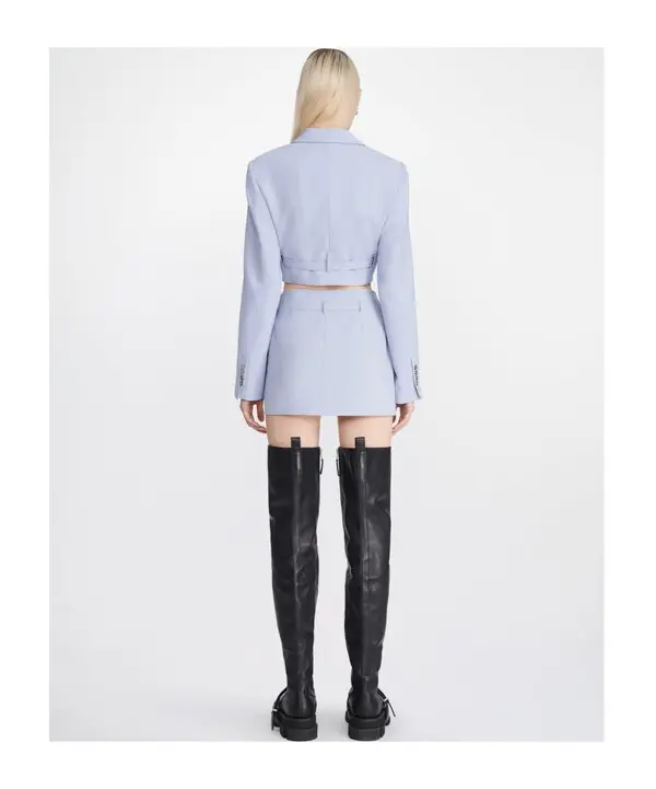 DION LEE Wool Belt Loop Skirt