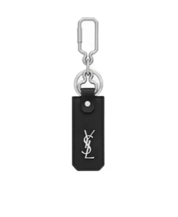 Saint Laurent Cassandre Keyring - Black