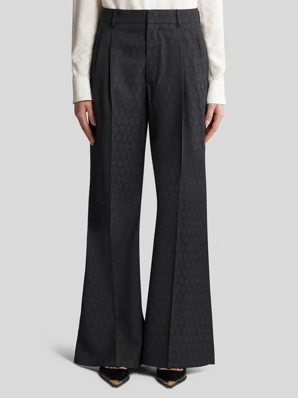 Etro Pattern-jacquard Wide-leg Trousers