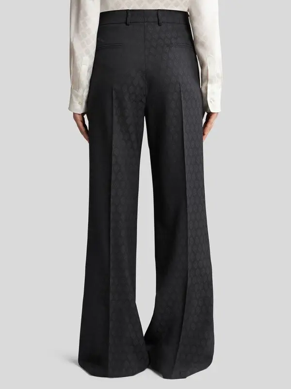 Etro Pattern-jacquard Wide-leg Trousers