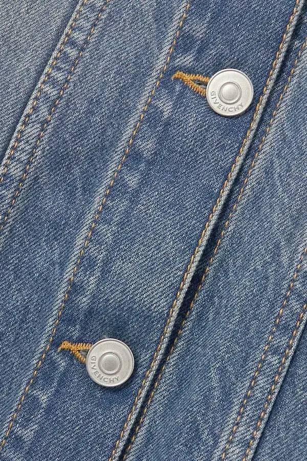 Givenchy Halterneck Denim Dress