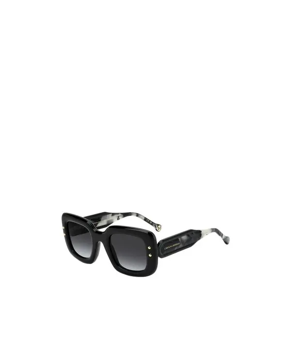 Carolina Herrera Rectangular Frame Full Rim Sunglasses - Black