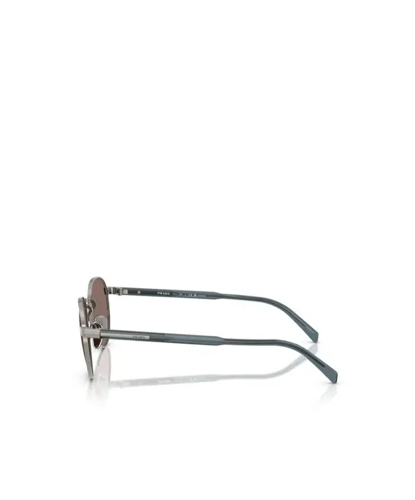 Prada Oval Frame Sunglasses - Brown