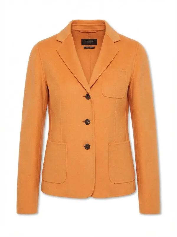Max Mara Single-breasted Notch Lapel Casual Jacket - Brown
