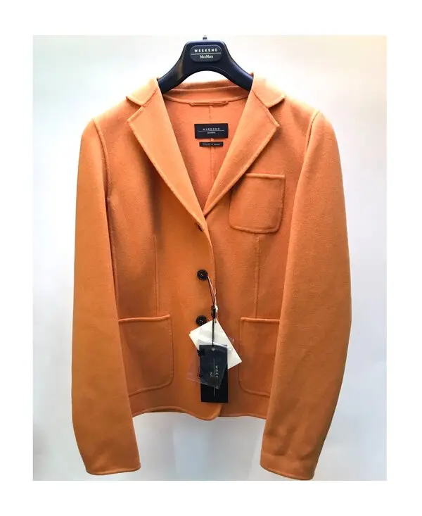 Max Mara Single-breasted Notch Lapel Casual Jacket - Brown
