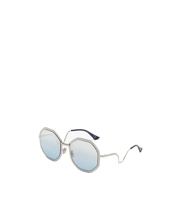 Marni Kamiora Mine Silver Tone Octagonal Sunglasses