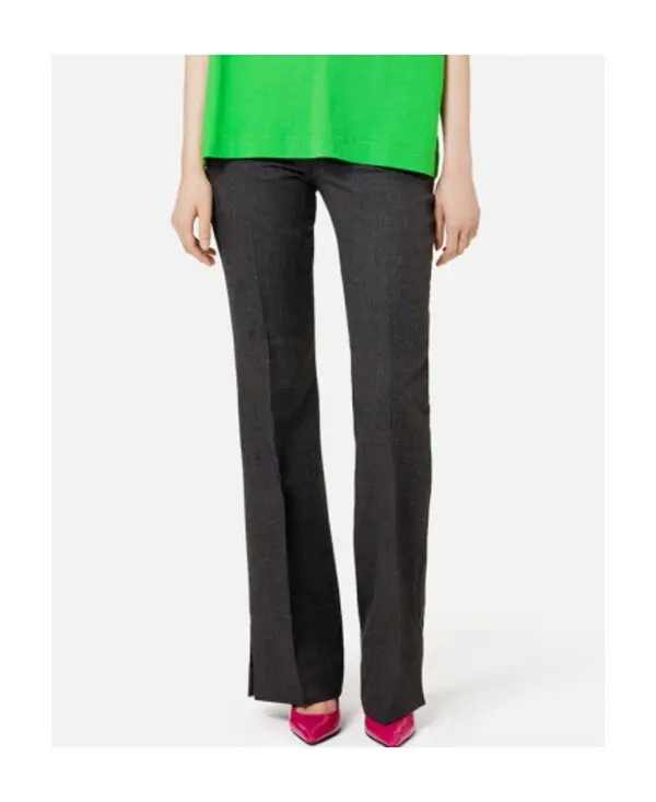 AMI Paris Mid-rise Flared Tailored Trousers