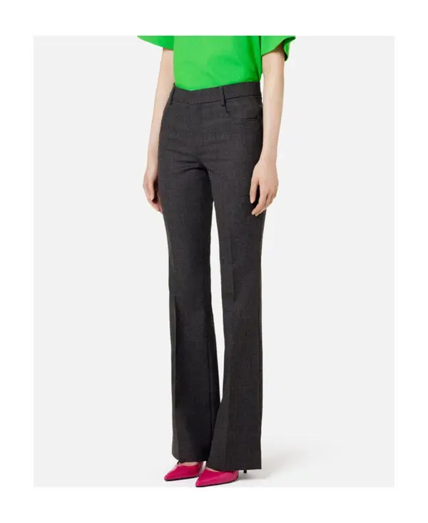 AMI Paris Mid-rise Flared Tailored Trousers