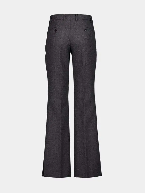 AMI Paris Mid-rise Flared Tailored Trousers