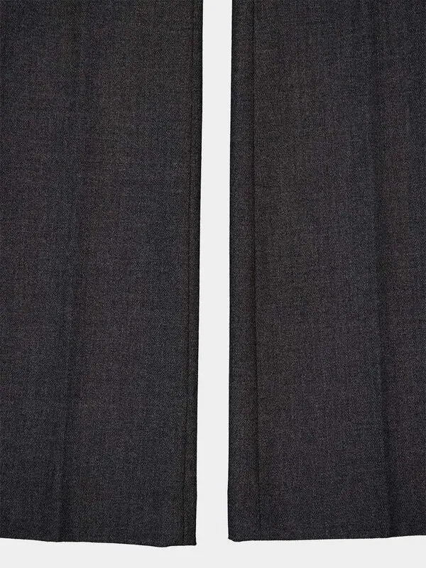 AMI Paris Mid-rise Flared Tailored Trousers