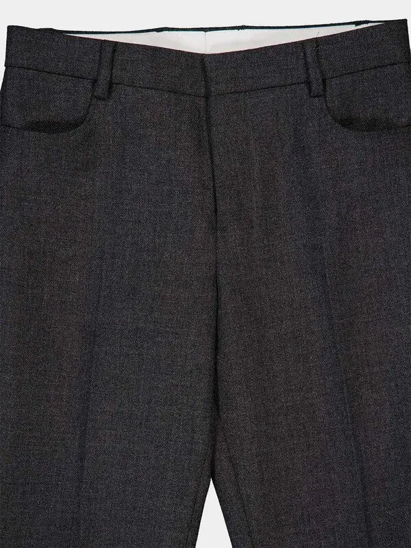 AMI Paris Mid-rise Flared Tailored Trousers