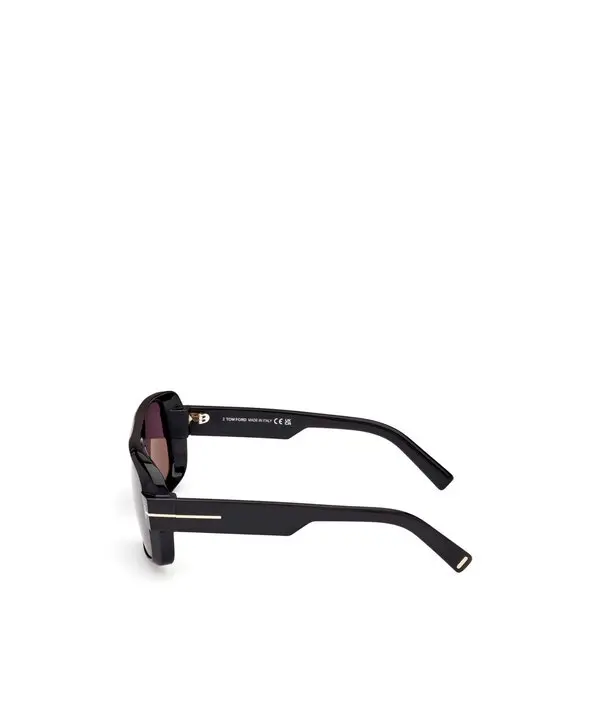 TOM FORD Turner Aviator Frame Sunglasses